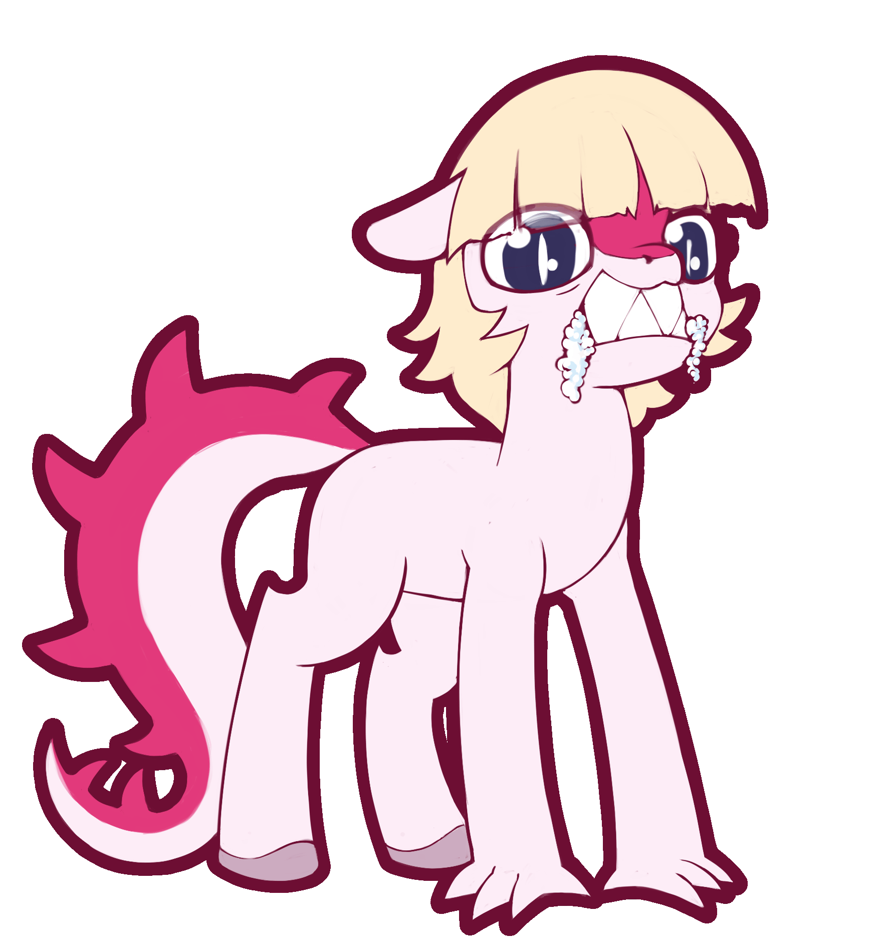 #3354292 - safe, artist:wild-thunder06, pony, animated, blonde, clothes ...