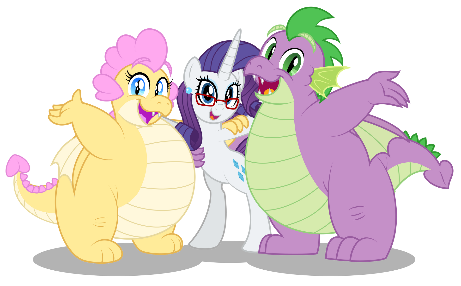 #3336450 - safe, artist:aleximusprime, rarity, spike, oc, oc ...