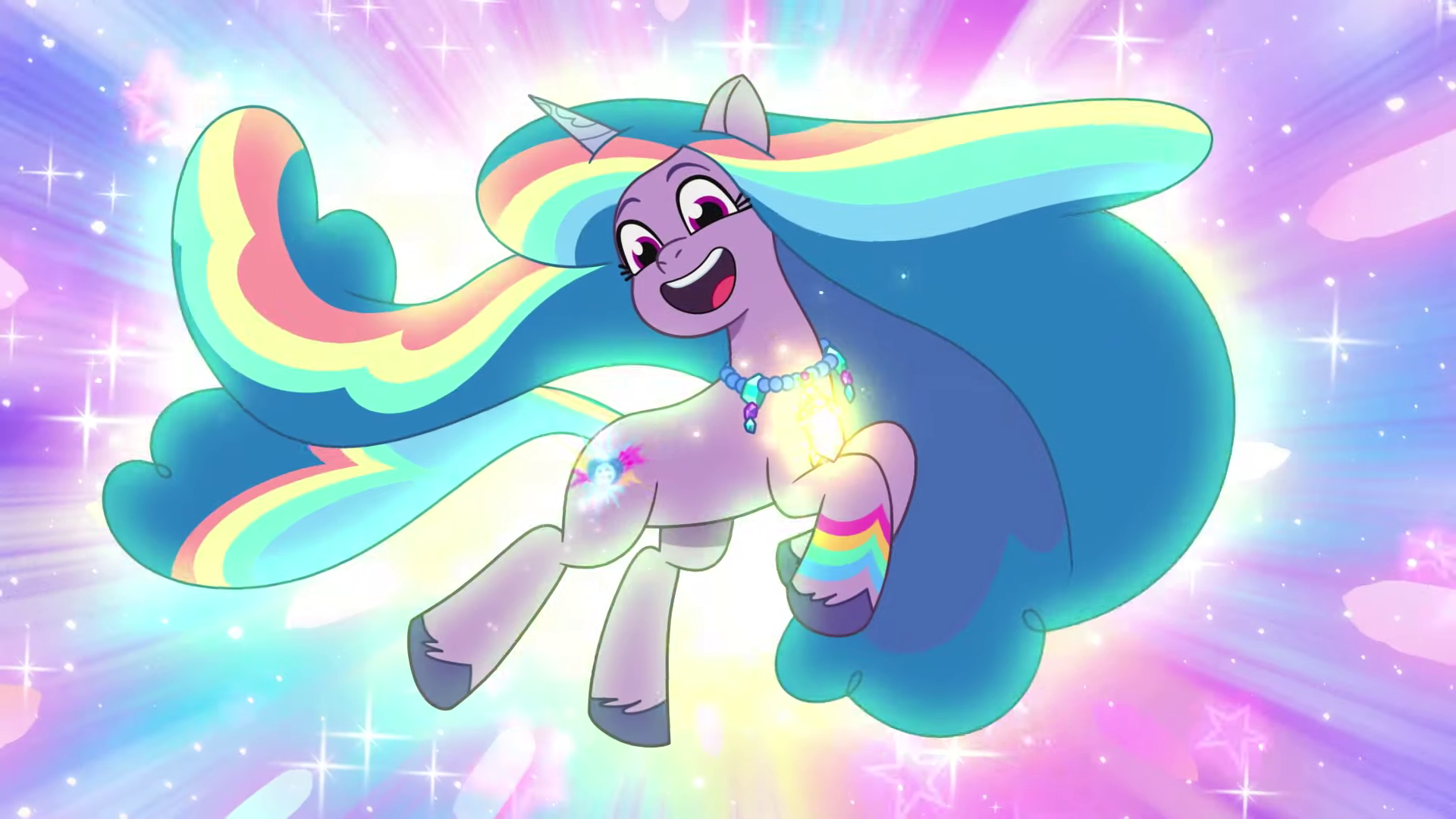 #3336629 - safe, screencap, izzy moonbow, pony, unicorn, g5, my little ...