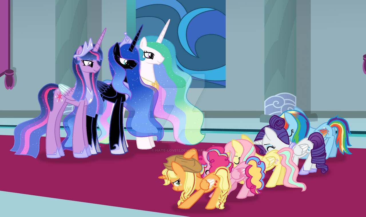 #3336681 - safe, artist:hate-love12, applejack, fluttershy, pinkie pie ...