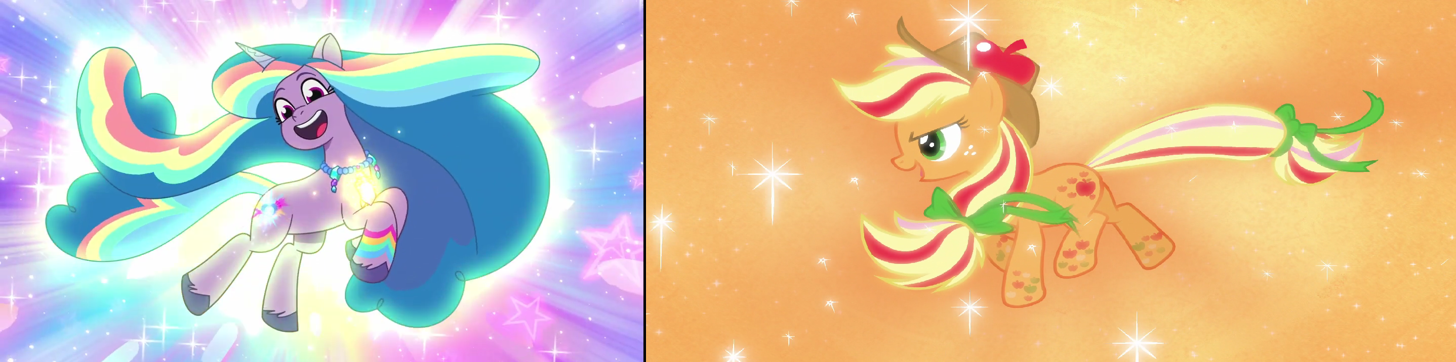 #3339114 - safe, edit, edited screencap, screencap, applejack, izzy ...