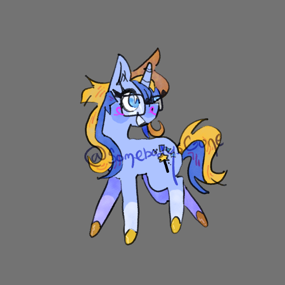 #3339339 - safe, oc, oc only, oc:leger demain, pony, unicorn, glasses, gray background, horn ...
