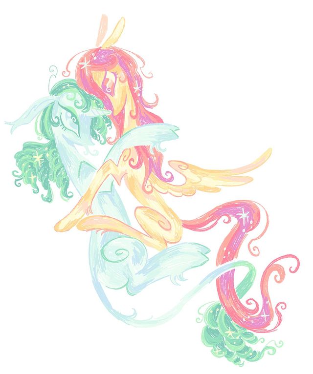 #3340164 - safe, artist:webkinzworldz, fluttershy, rarity, classical ...