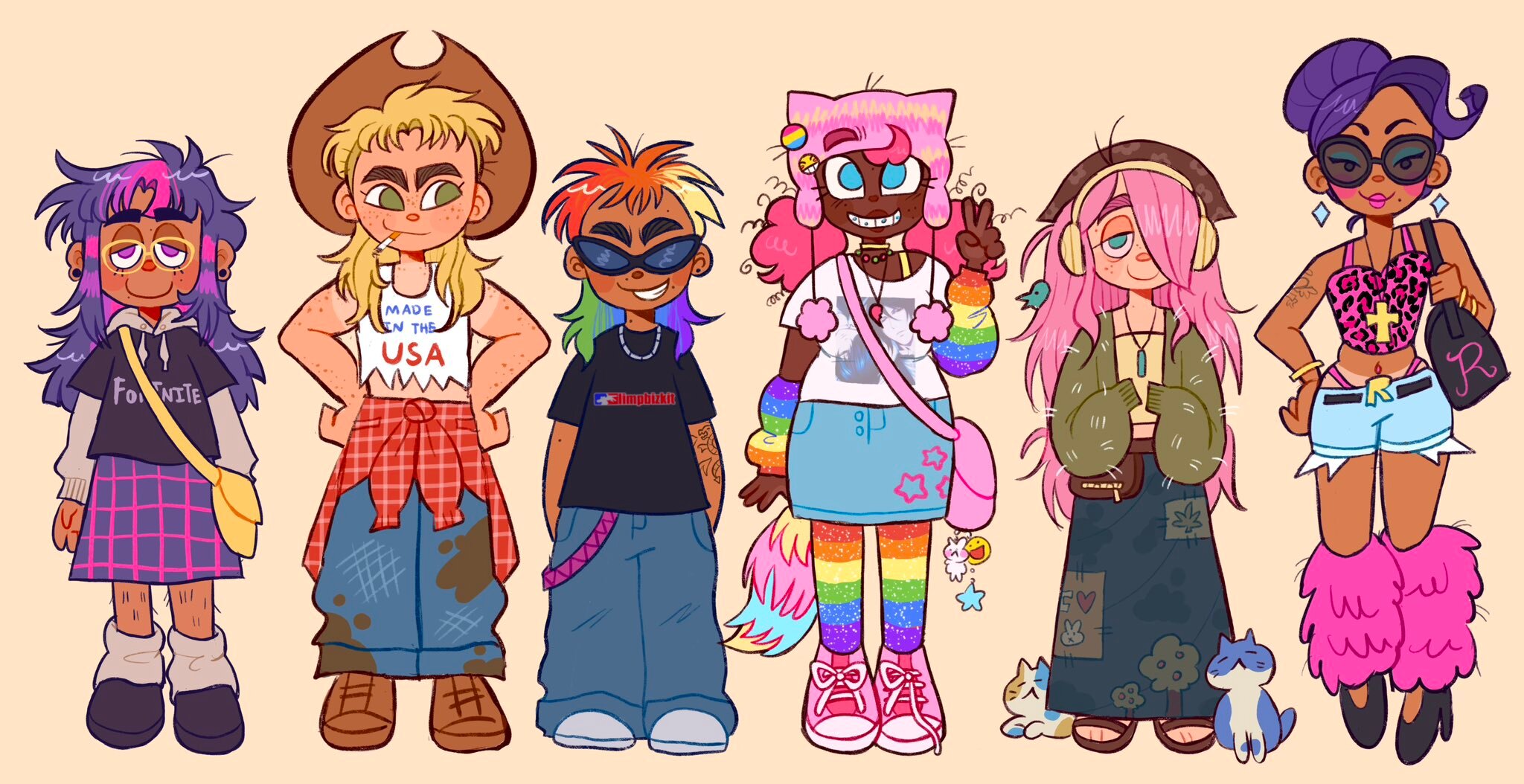 #3362903 - safe, artist:alexbeeza, applejack, fluttershy, pinkie pie ...