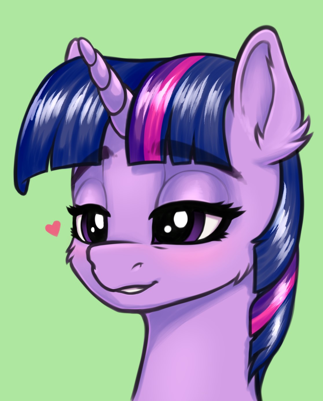 #3363137 - safe, artist:koshakevich, twilight sparkle, alicorn, pony, g4, blushing, green ...