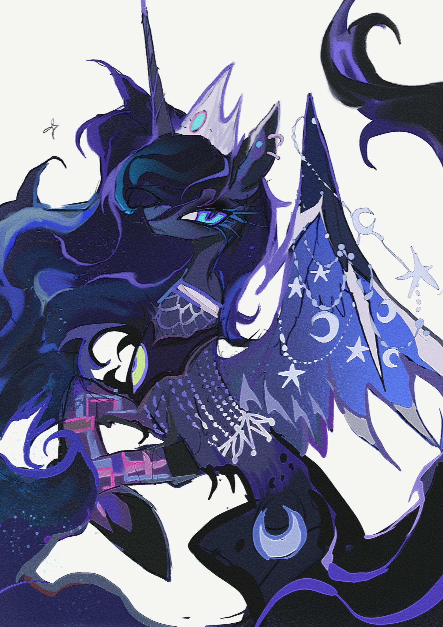 #3364498 - safe, artist:kamikiririp, princess luna, alicorn, pony, g4 ...