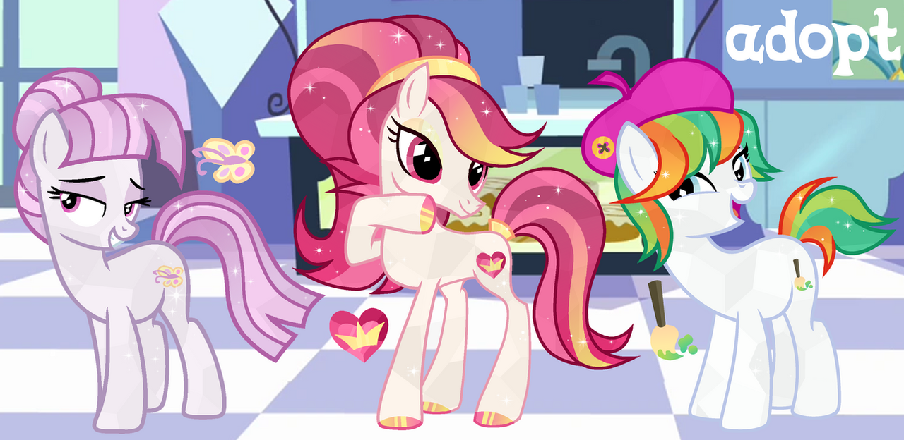 #3365094 - safe, artist:vi45, oc, oc only, crystal pony, pony, beret ...