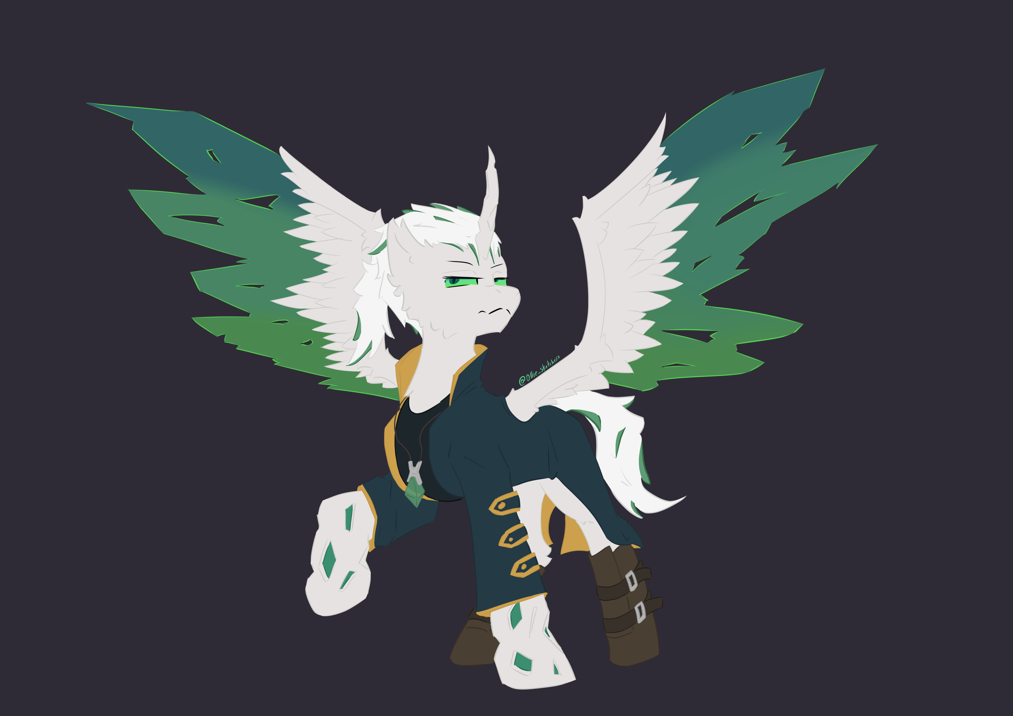 #3365723 - safe, artist:ollie sketchess, oc, oc only, oc:speed shield ...