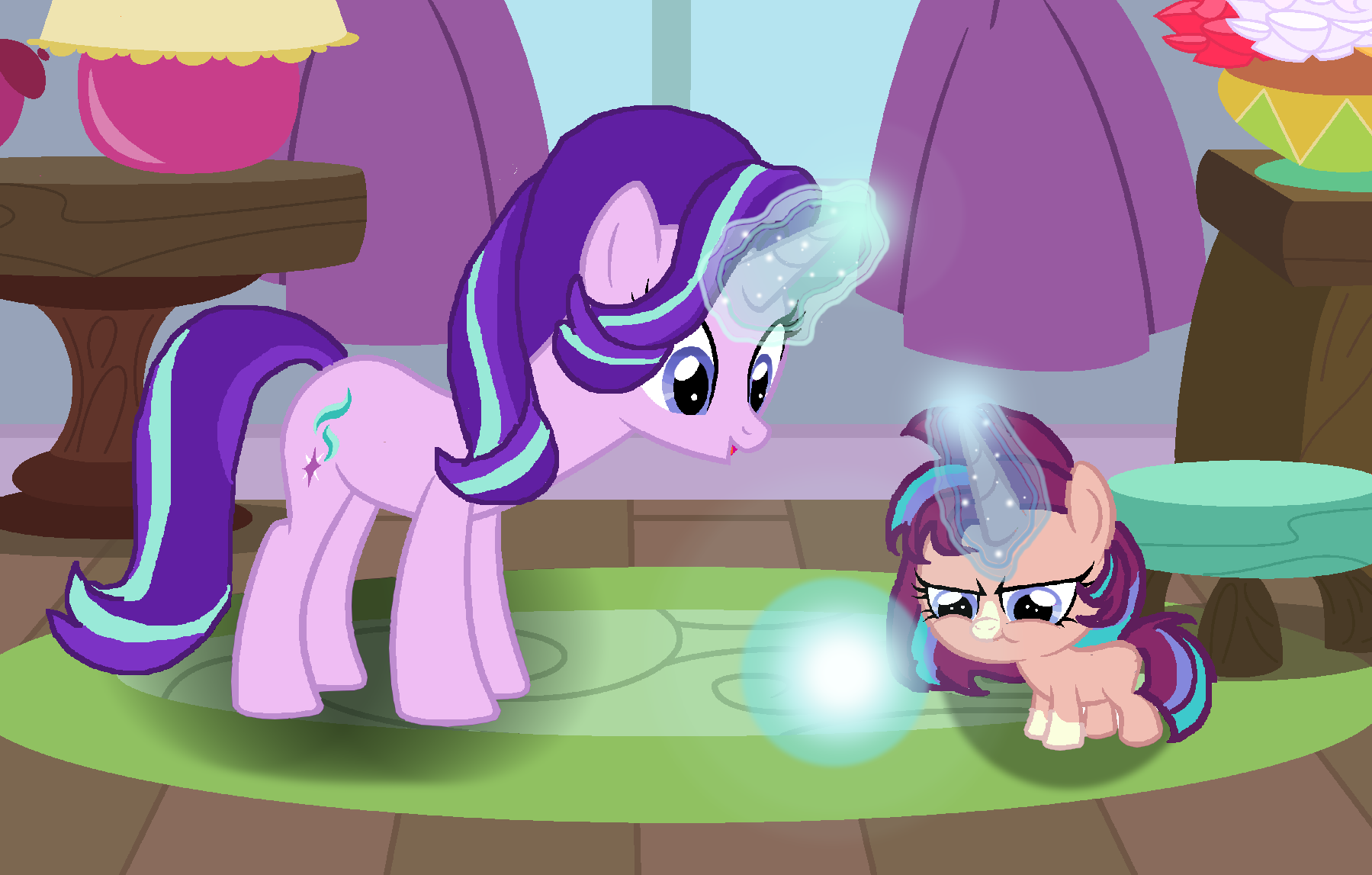 #3368458 - safe, artist:galaxynightsparkle, starlight glimmer, oc, oc ...