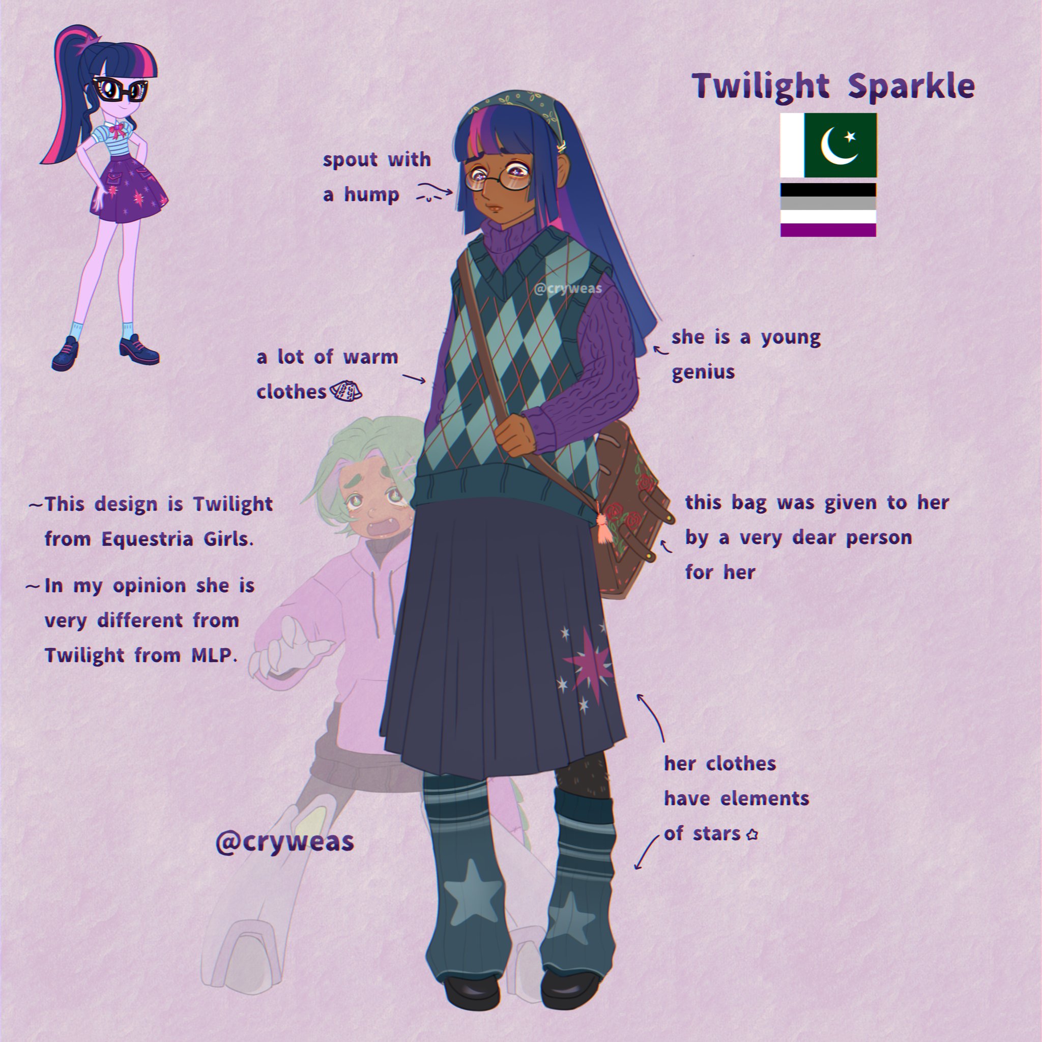 #3370243 - safe, artist:cryweas, sci-twi, spike, twilight sparkle ...