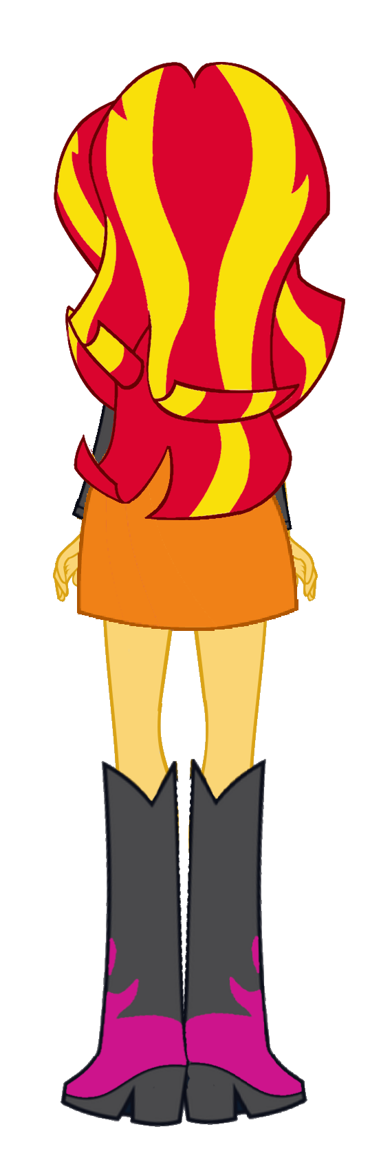 #3372916 - safe, artist:qbert2kcat, sunset shimmer, human, equestria ...