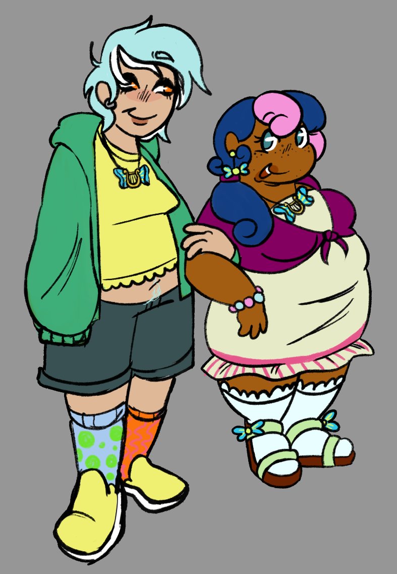 #3372974 - safe, artist:brodiehehe, bon bon, lyra heartstrings, sweetie ...