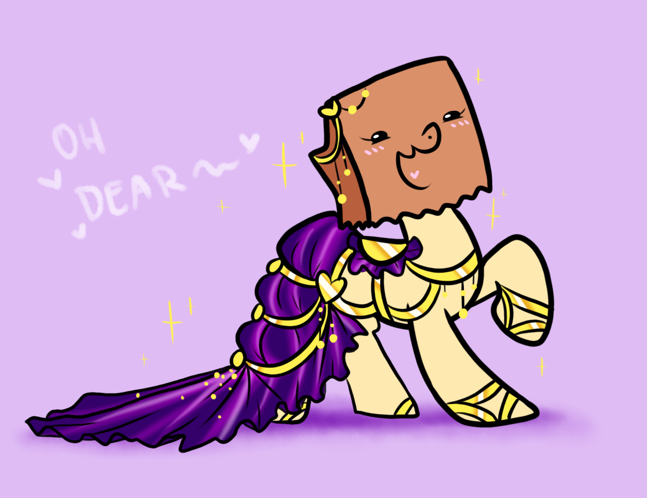 #3356663 - safe, artist:paperbagpony, oc, oc only, oc:paper bag, pony ...