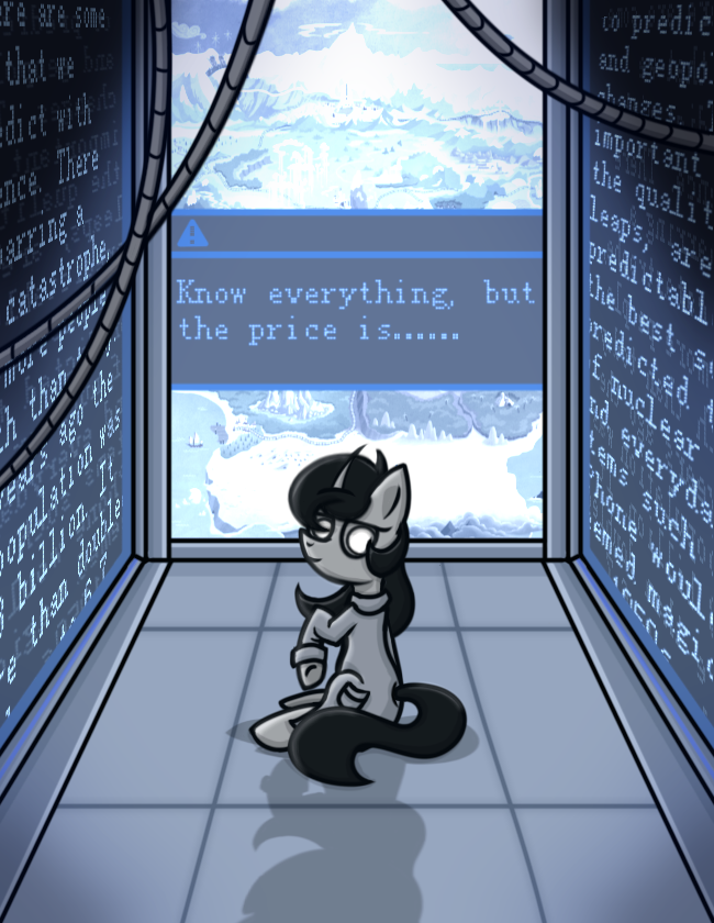 #3374439 - safe, artist:taoyvfei, oc, oc only, oc:taoyvfei, pony, unicorn, computer, curved horn ...