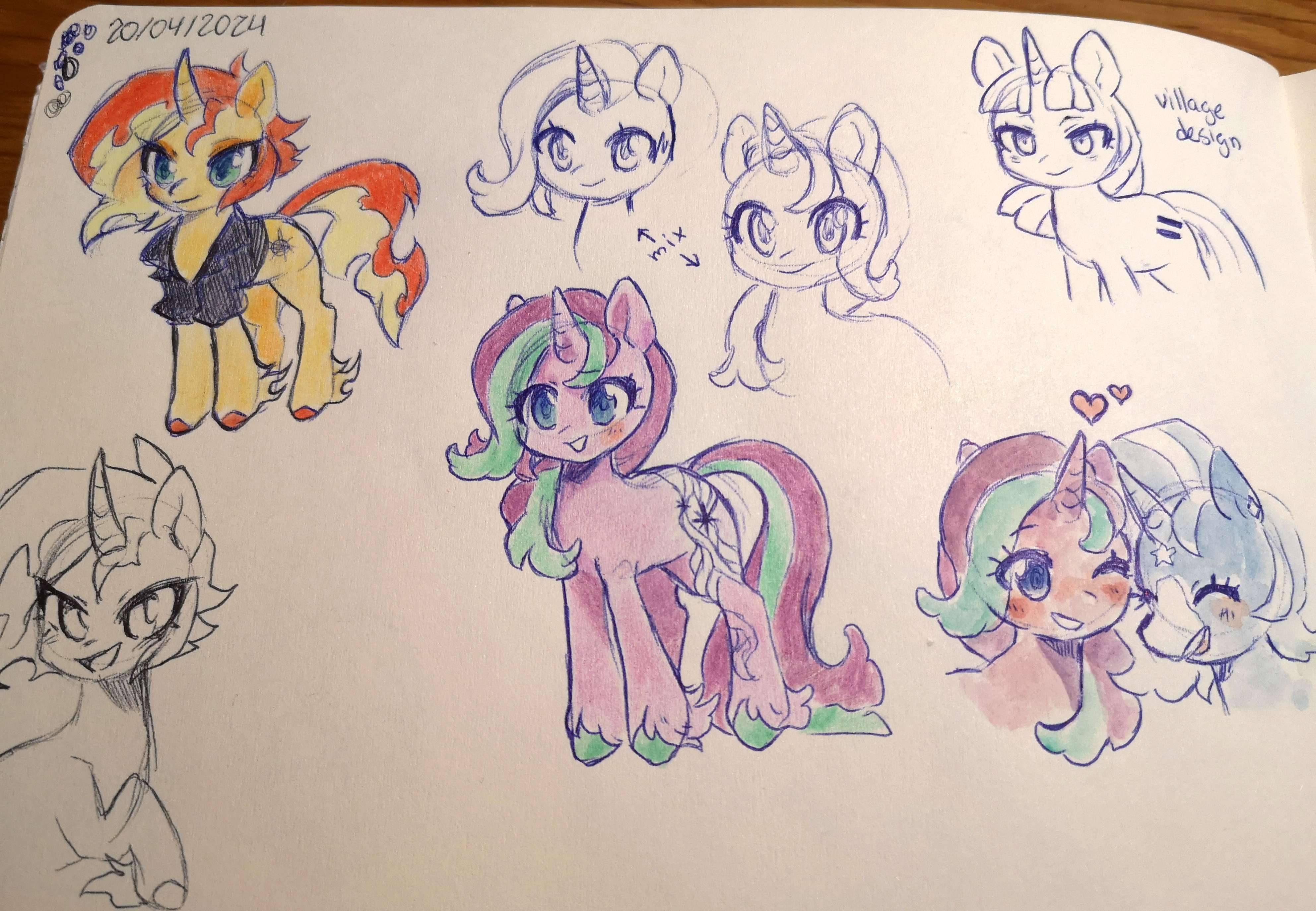 #3358297 - safe, artist:paichitaron, starlight glimmer, sunset shimmer ...