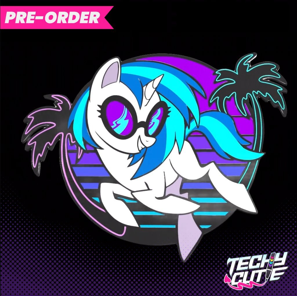 #3358506 - safe, artist:techycutie, dj pon-3, vinyl scratch, pony ...