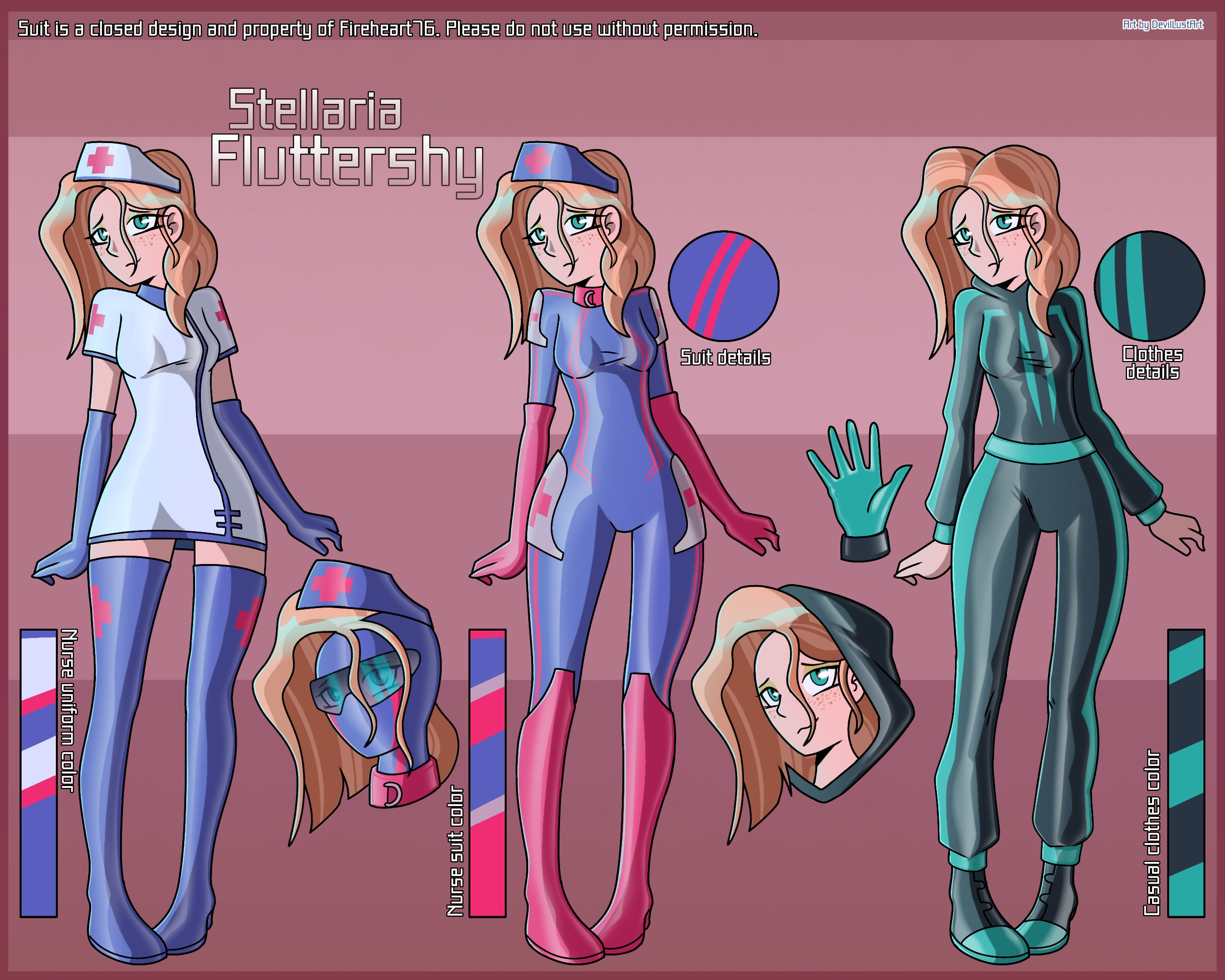 #3358752 - safe, artist:devillustart, fluttershy, oc, oc:fluttershy(prisoners of the moon ...