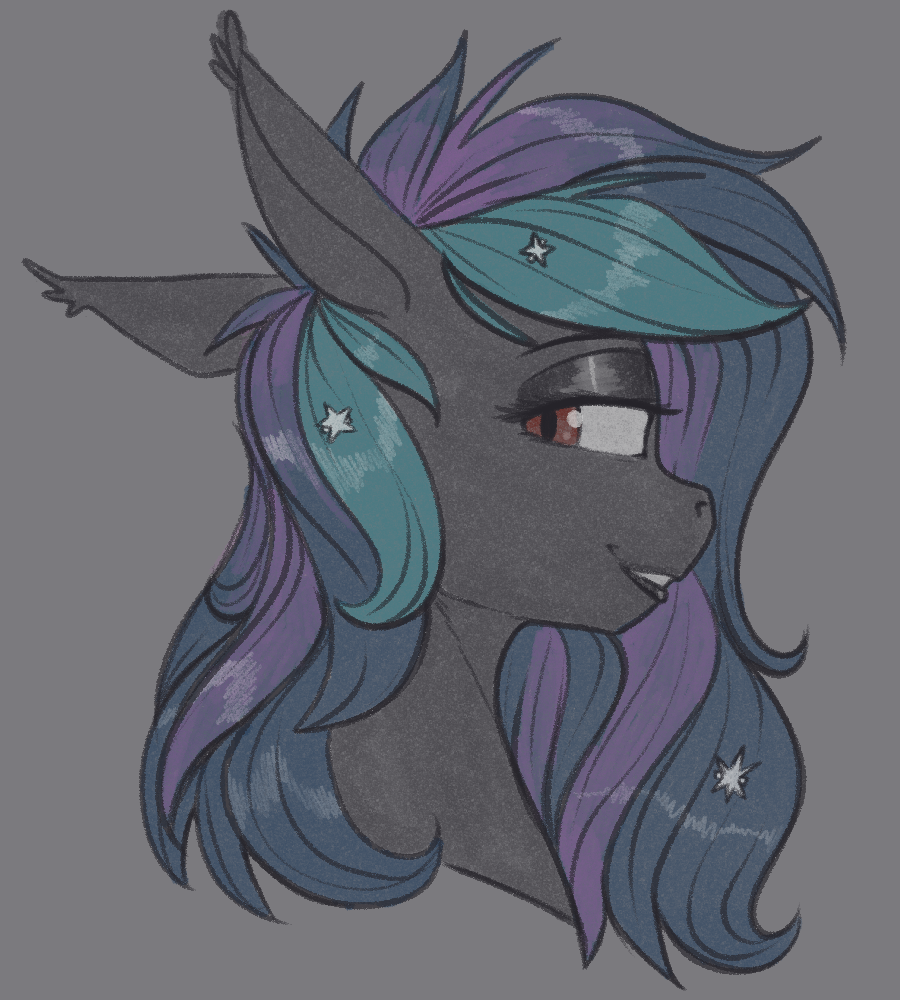 #3380769 - safe, artist:stray prey, oc, oc only, oc:stellar wind, bat pony, pony, bat pony oc ...