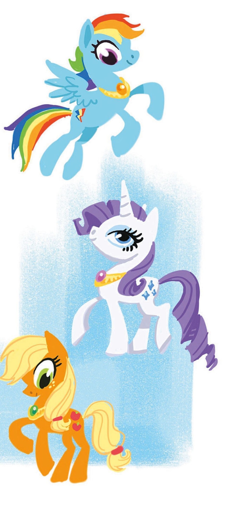 #3381105 - safe, artist:paul rudish, applejack, rainbow dash, rarity, earth pony, pegasus, pony ...