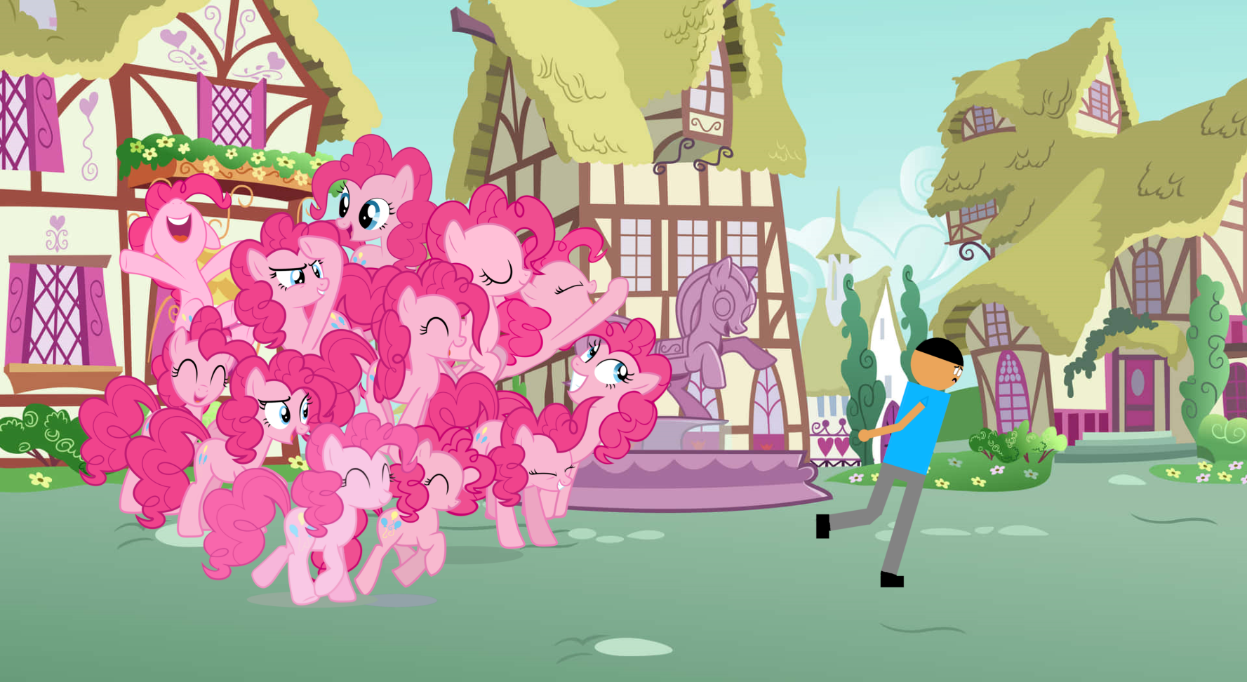 #3381648 - safe, artist:williamtheofficial, pinkie pie, oc, oc:william ...