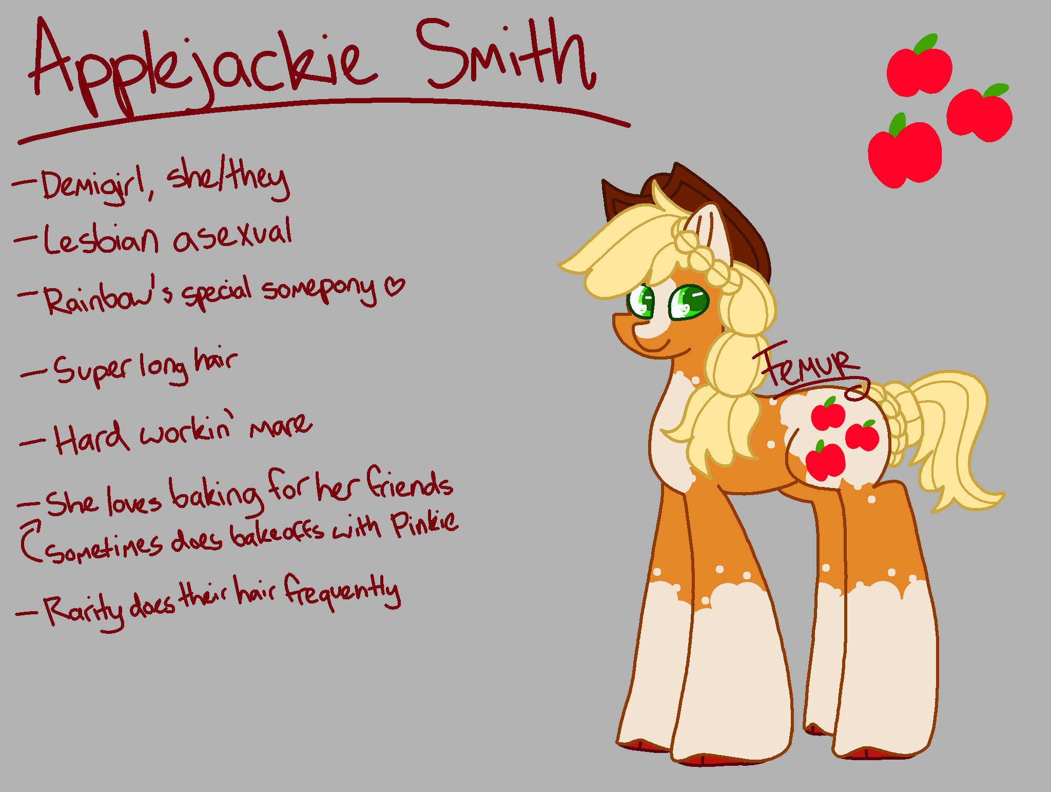 #3382271 - safe, artist:femurthechangeling, applejack, earth pony, pony ...