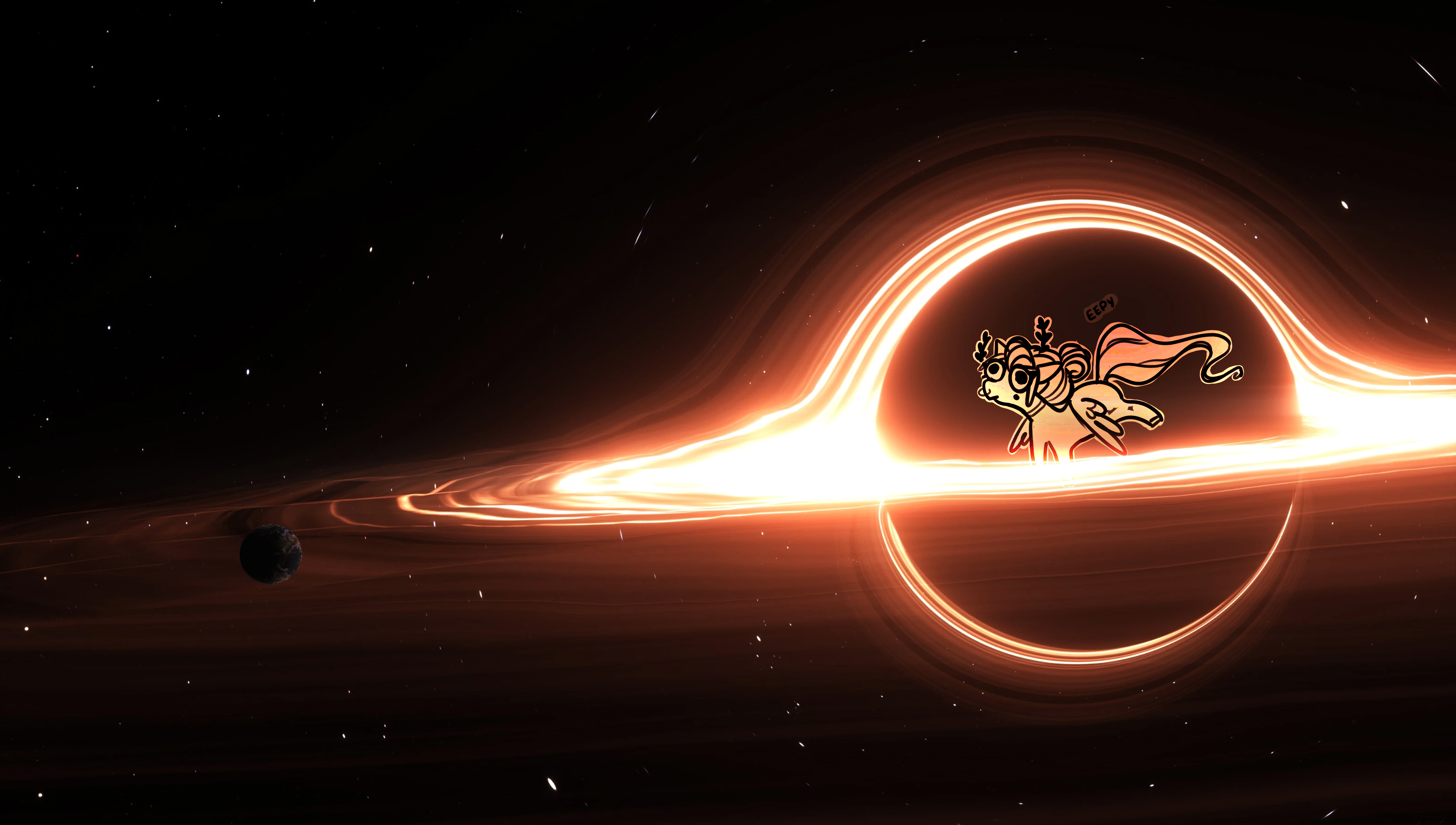 #3382656 - safe, artist:opalacorn, oc, oc only, oc:void, pegasus, pony, black hole, female, mare ...