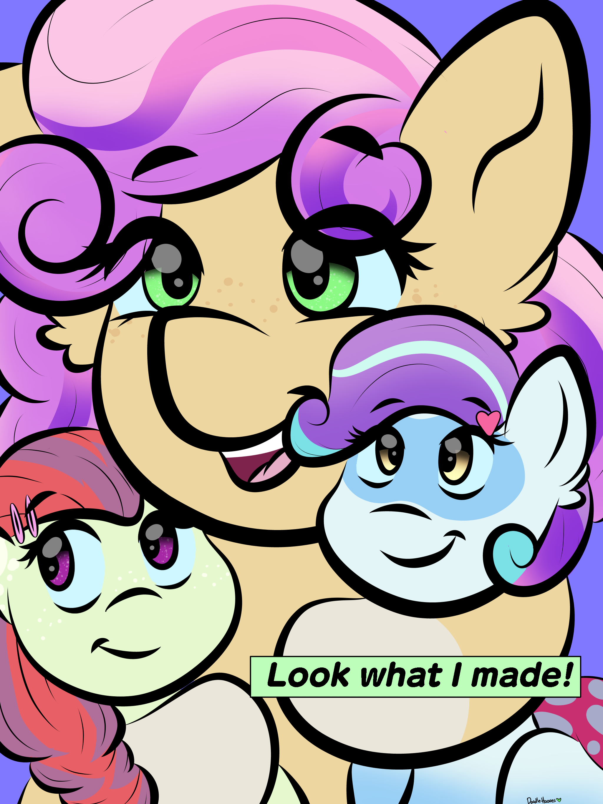 #3383553 - safe, artist:doodle-hooves, oc, oc only, oc:icy hot, oc:post haste, oc:quickdraw ...