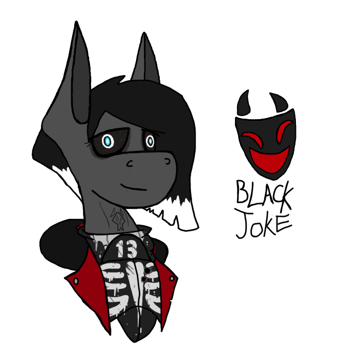 #3385750 - safe, artist:homicidal doktor, oc, oc only, oc:black joke ...