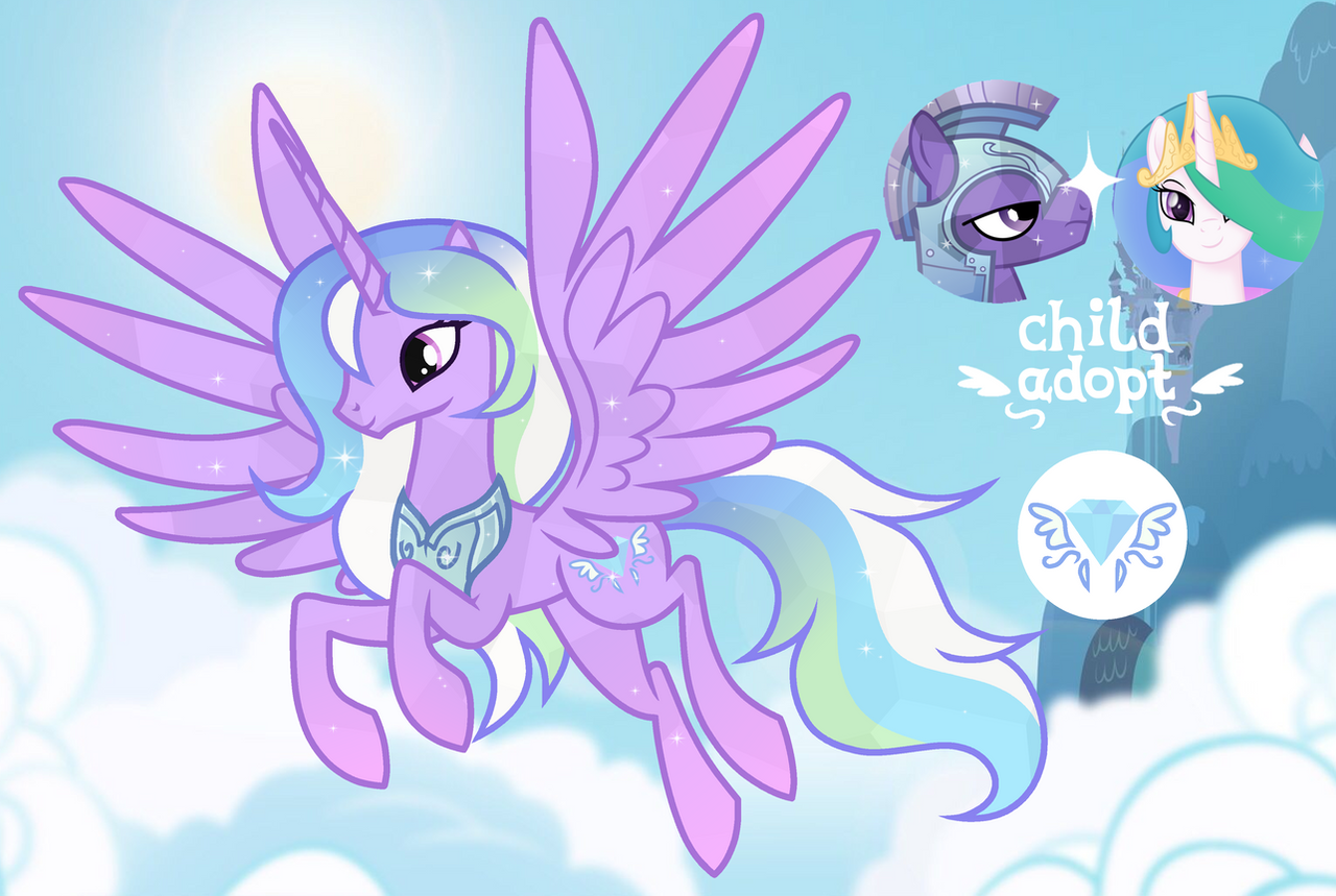 #3387729 - safe, artist:vi45, amethyst stone, princess celestia, oc ...