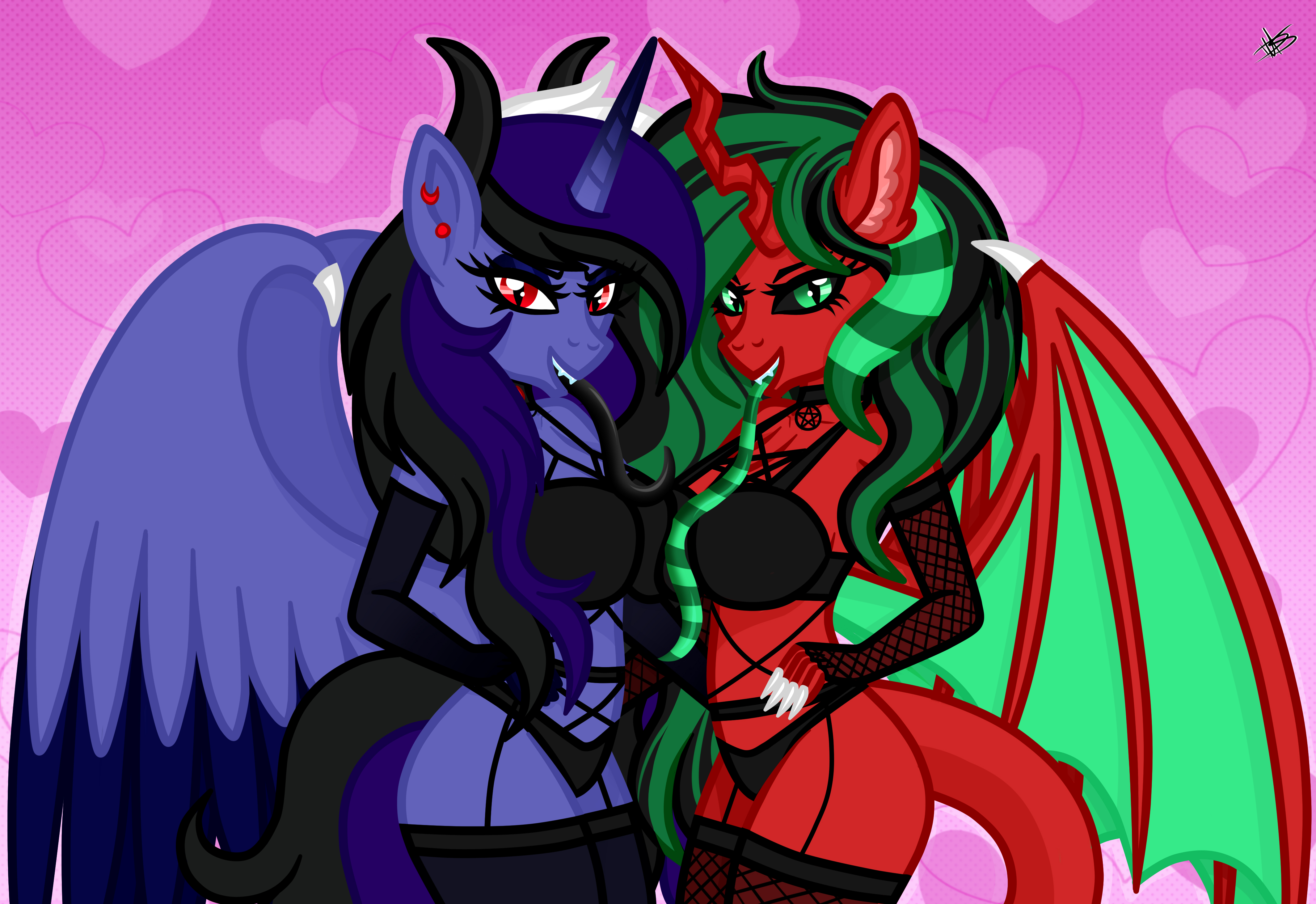 #3387804 - suggestive, artist:princessmoonsilver, oc, oc only, oc:dar ...