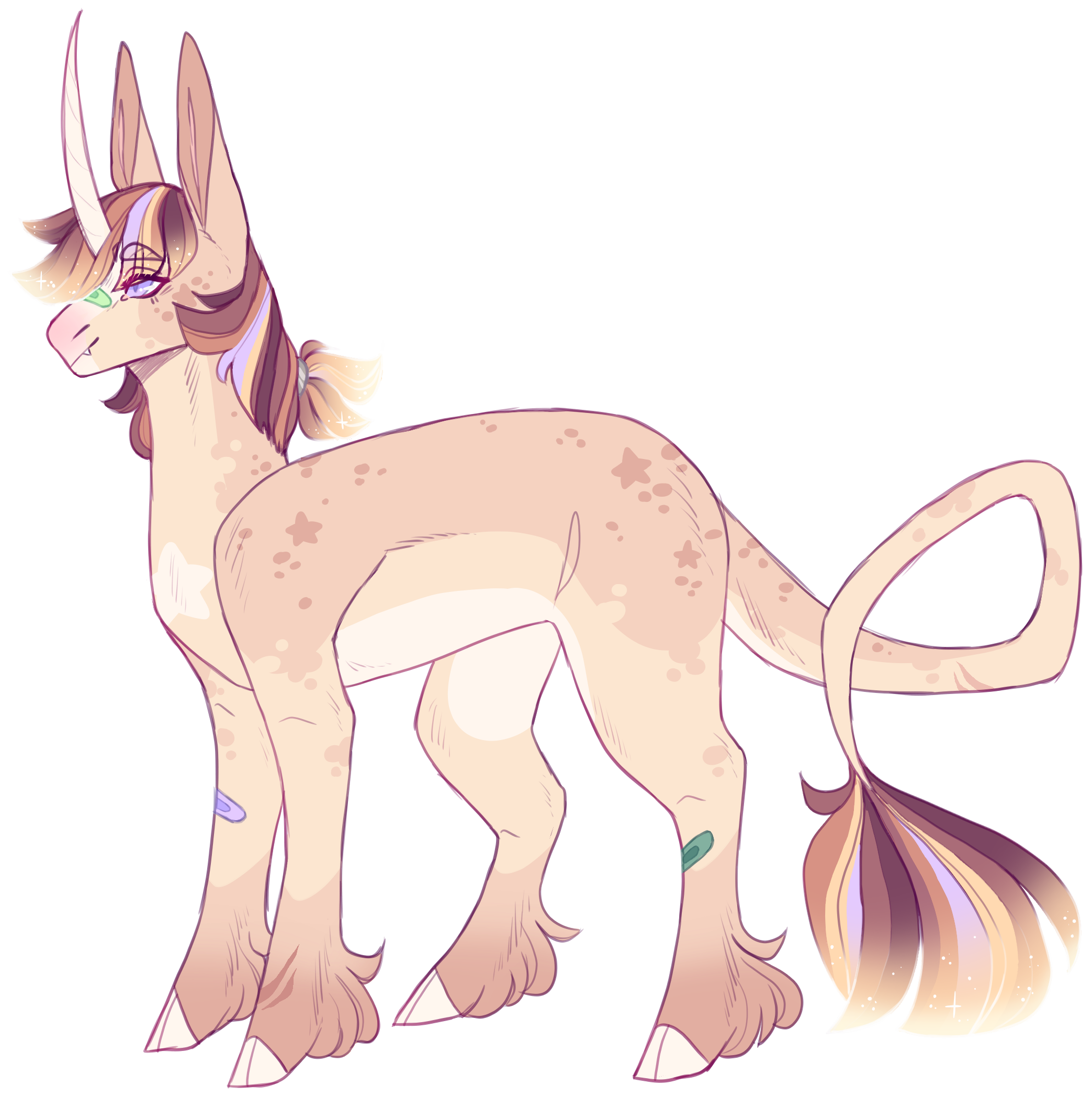 #3392055 - safe, artist:sleepy-nova, oc, oc only, oc:leo, pony, unicorn, cloven hooves, horn ...