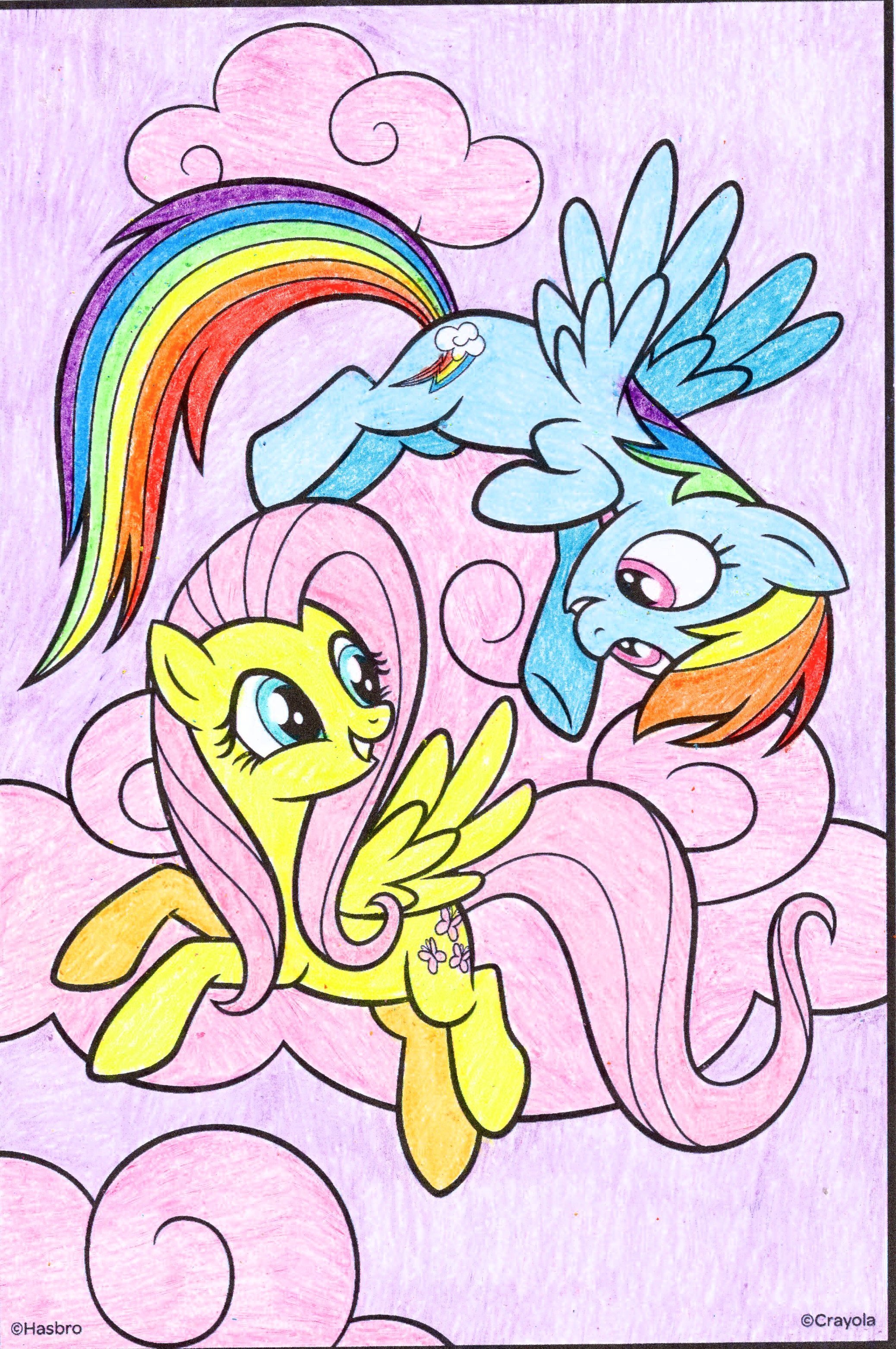 #3392101 - safe, artist:lullapiies, fluttershy, rainbow dash, pony, g4 ...