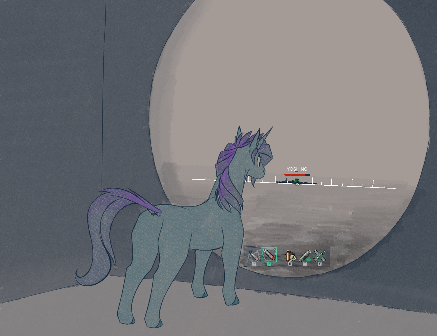 #3392130 - safe, artist:stray prey, oc, oc only, oc:acidia, pony, unicorn, butt, dock, horn ...