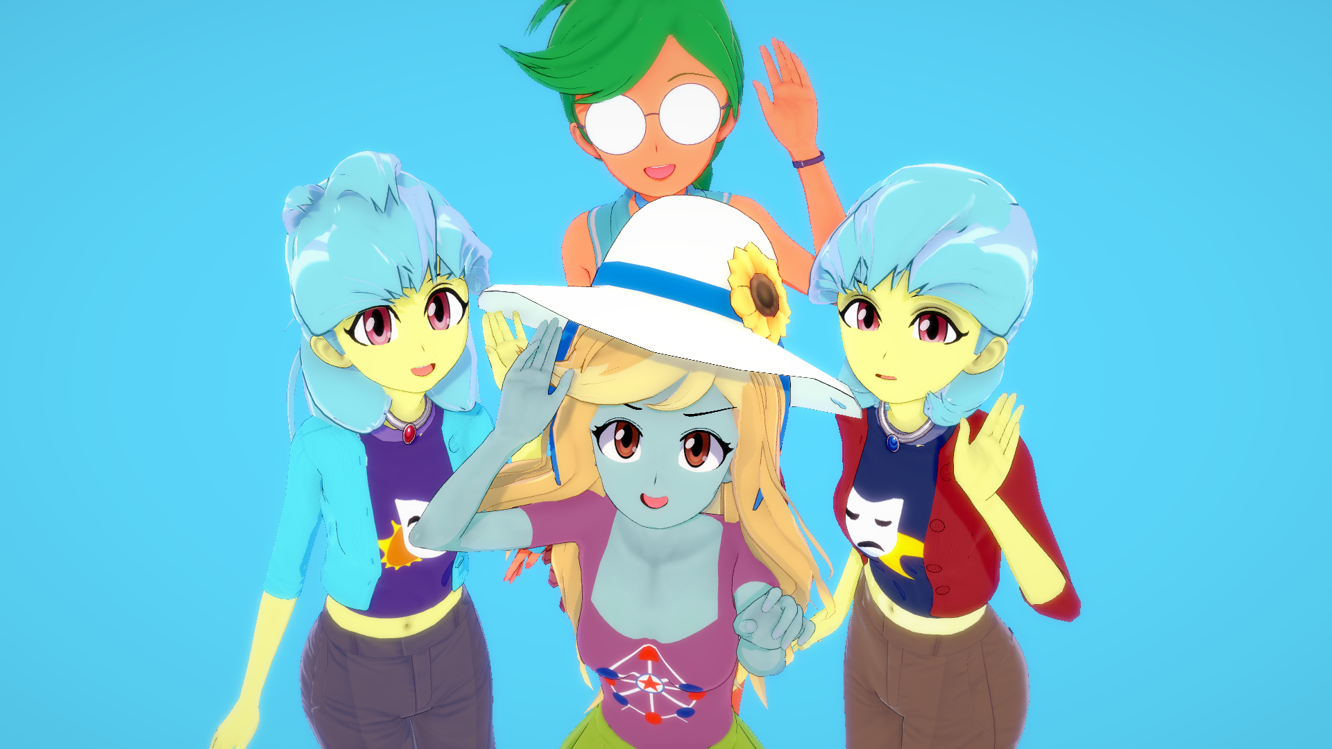 #3376362 - safe, artist:hornydogo, oc, oc:fair flyer, oc:matinee, oc ...