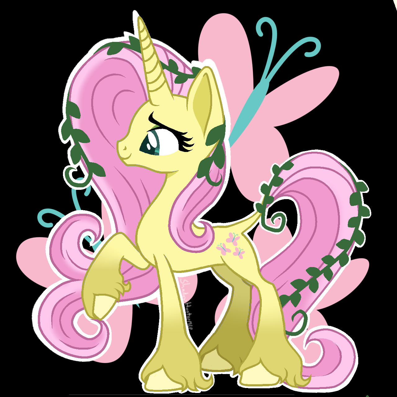 #3392927 - artist needed, safe, fluttershy, pony, unicorn, g4, black ...
