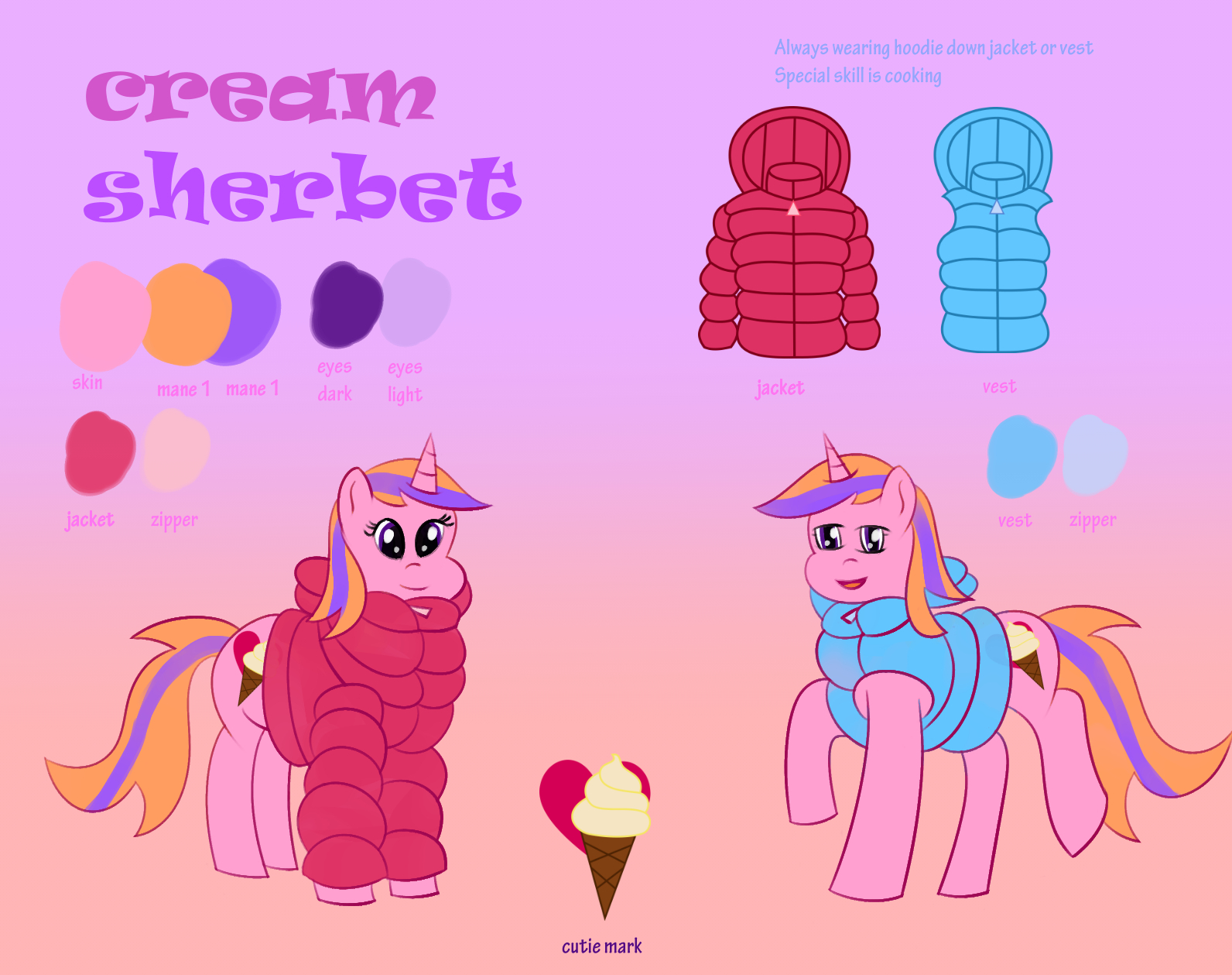 #3393232 - safe, artist:redfire-pony, oc, oc only, oc:cream sherbet ...