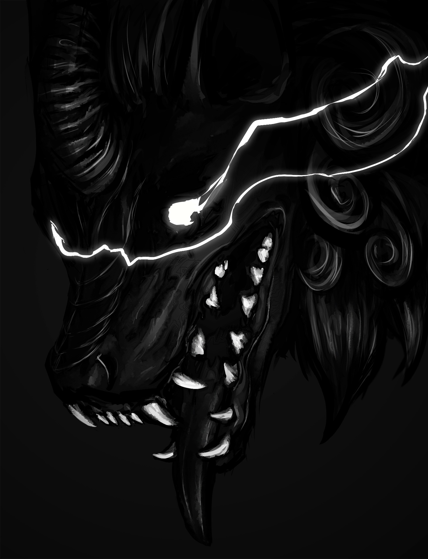 #3377052 - safe, artist:vodim, oc, oc:thunder teeth, kirin, nirik ...