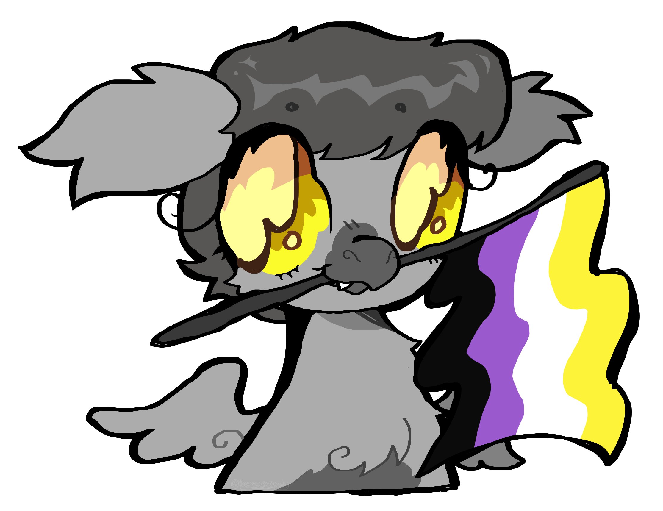 #3378075 - safe, artist:larvaecandy, oc, oc only, oc:grey the griffon ...