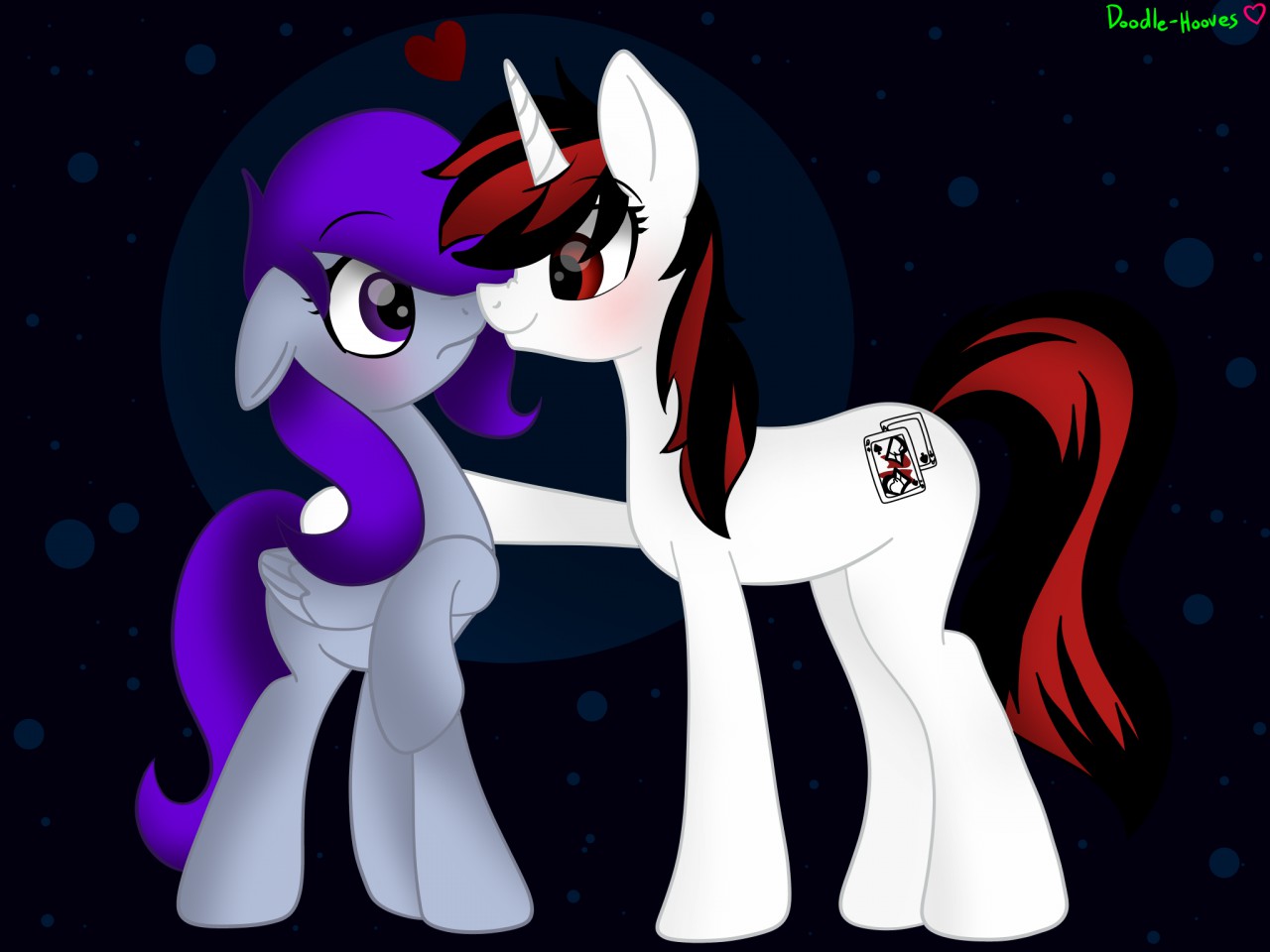 #3380332 - safe, alternate version, artist:doodle-hooves, oc, oc only, oc:blackjack, oc:morning ...