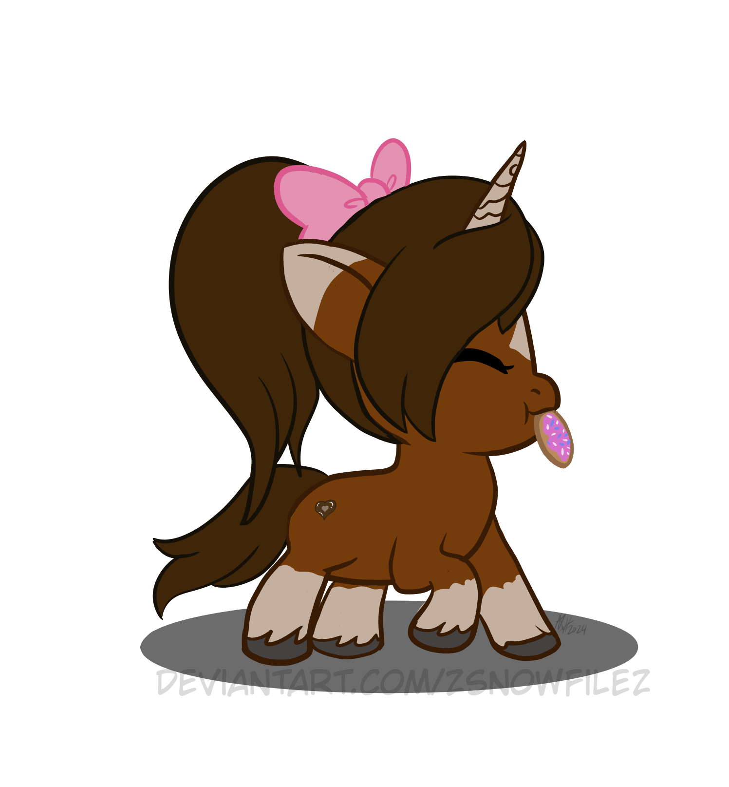 #3380410 - safe, artist:zsnowfilez, oc, oc only, oc:chocolate ...