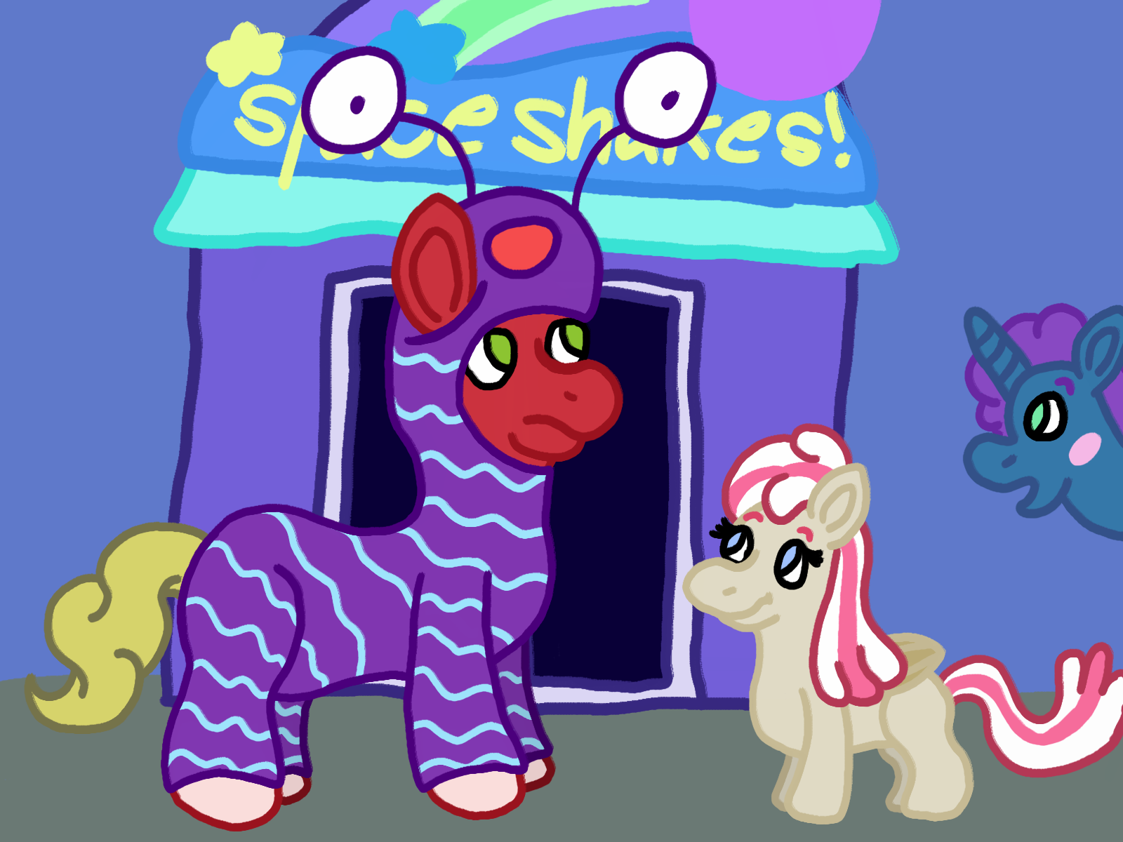 #3380459 - safe, artist:mintwhistle, sprout cloverleaf, oc, oc ...