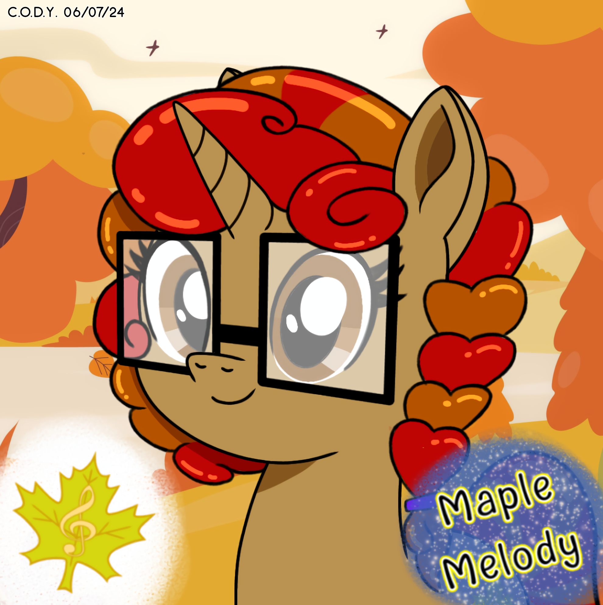 #3393629 - safe, artist:codenamekid, oc, oc only, oc:maple m. melody ...