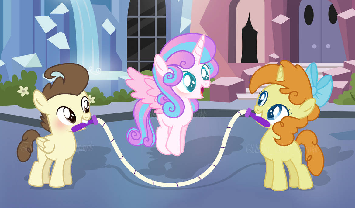 #3399186 - safe, artist:elisabetstarsparkle, pound cake, princess ...