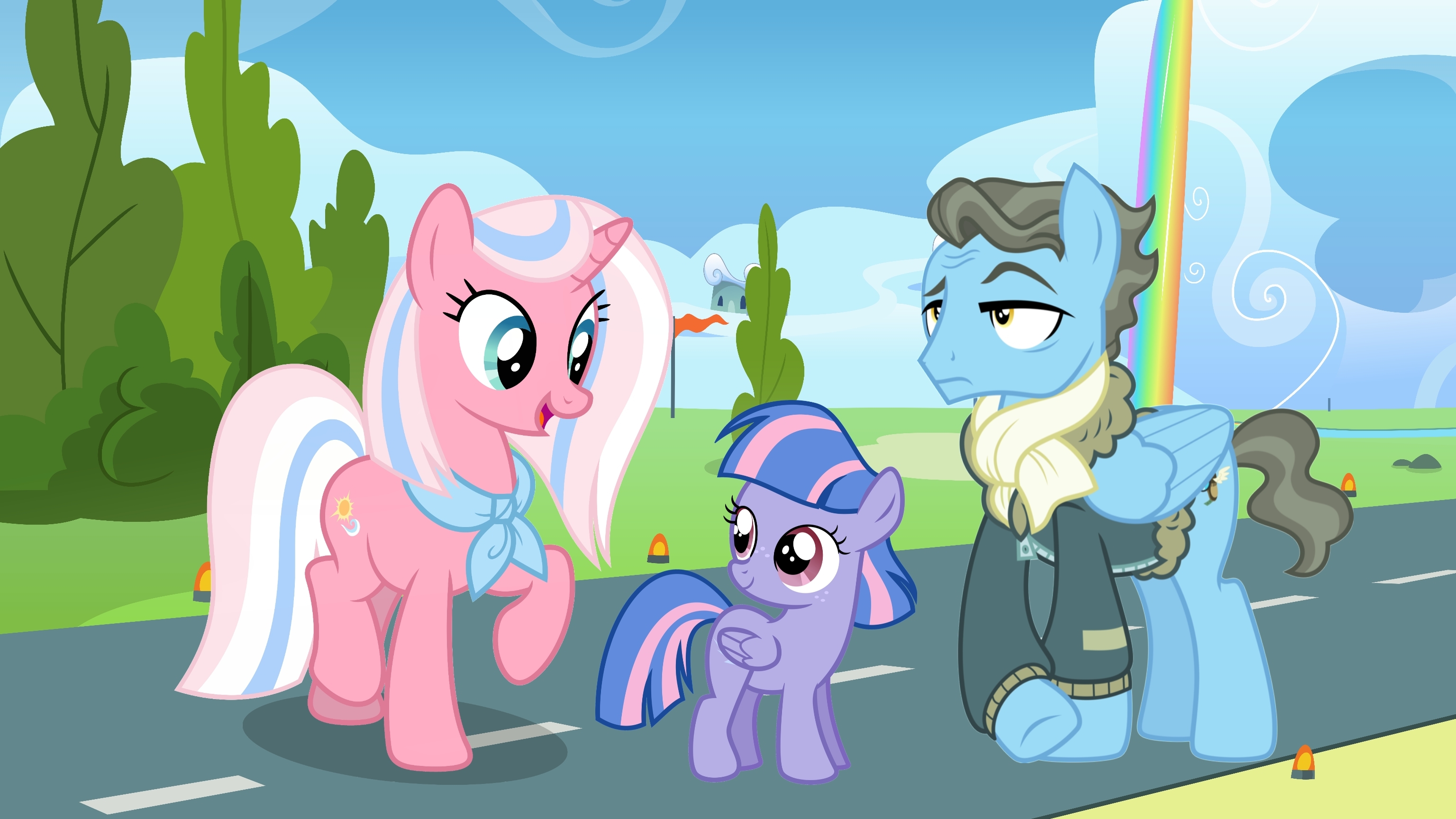 #3400475 - safe, artist:tolir69, clear sky, wind rider, wind sprint ...