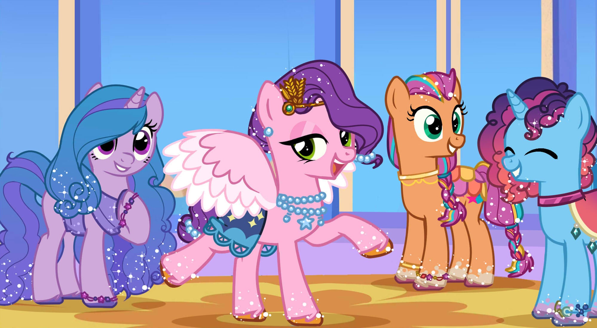 #3401611 - safe, artist:frankly_hopeless, izzy moonbow, misty ...