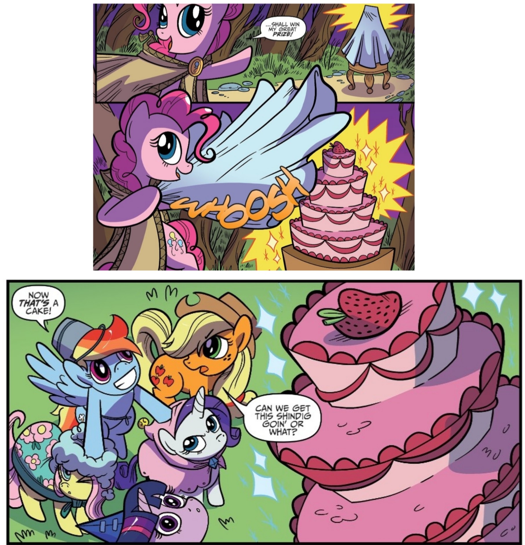 #3403601 - safe, artist:kate sherron, idw, official comic, applejack ...