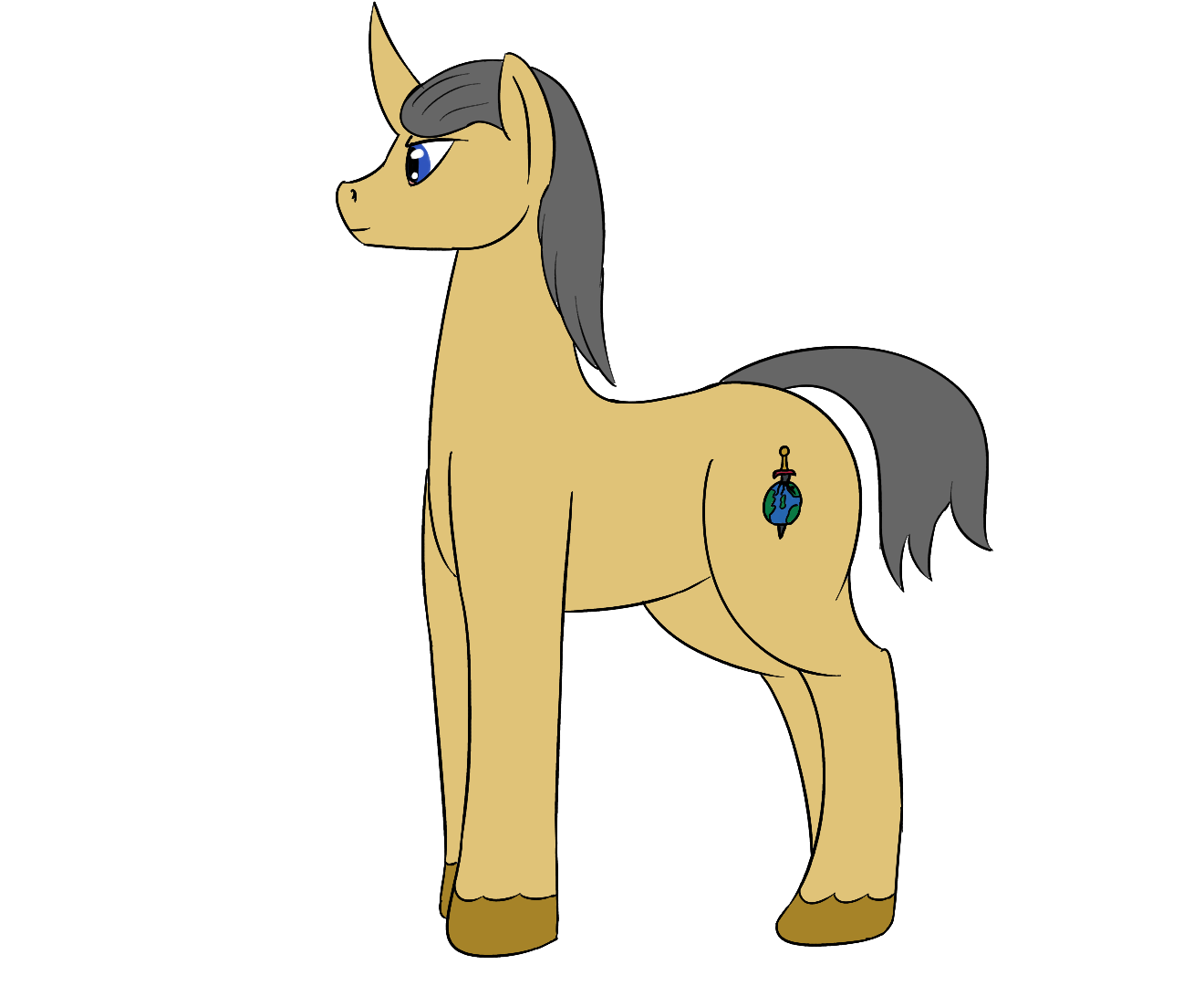 #3404169 - safe, artist:silverfan, oc, oc only, alicorn, pony, male, simple background, solo ...