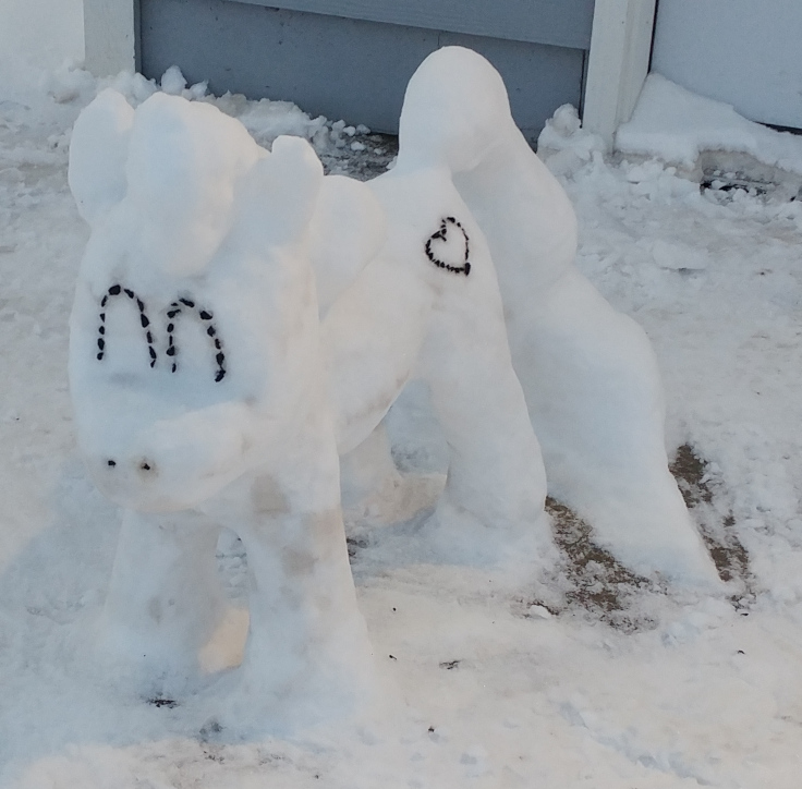 #3404511 - safe, oc, oc only, pony, ^^, eyes closed, irl, photo, snow ...