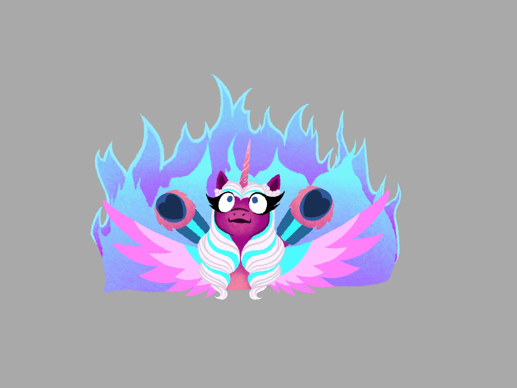 #3405396 - safe, artist:allisonpopick, opaline arcana, alicorn, fire ...