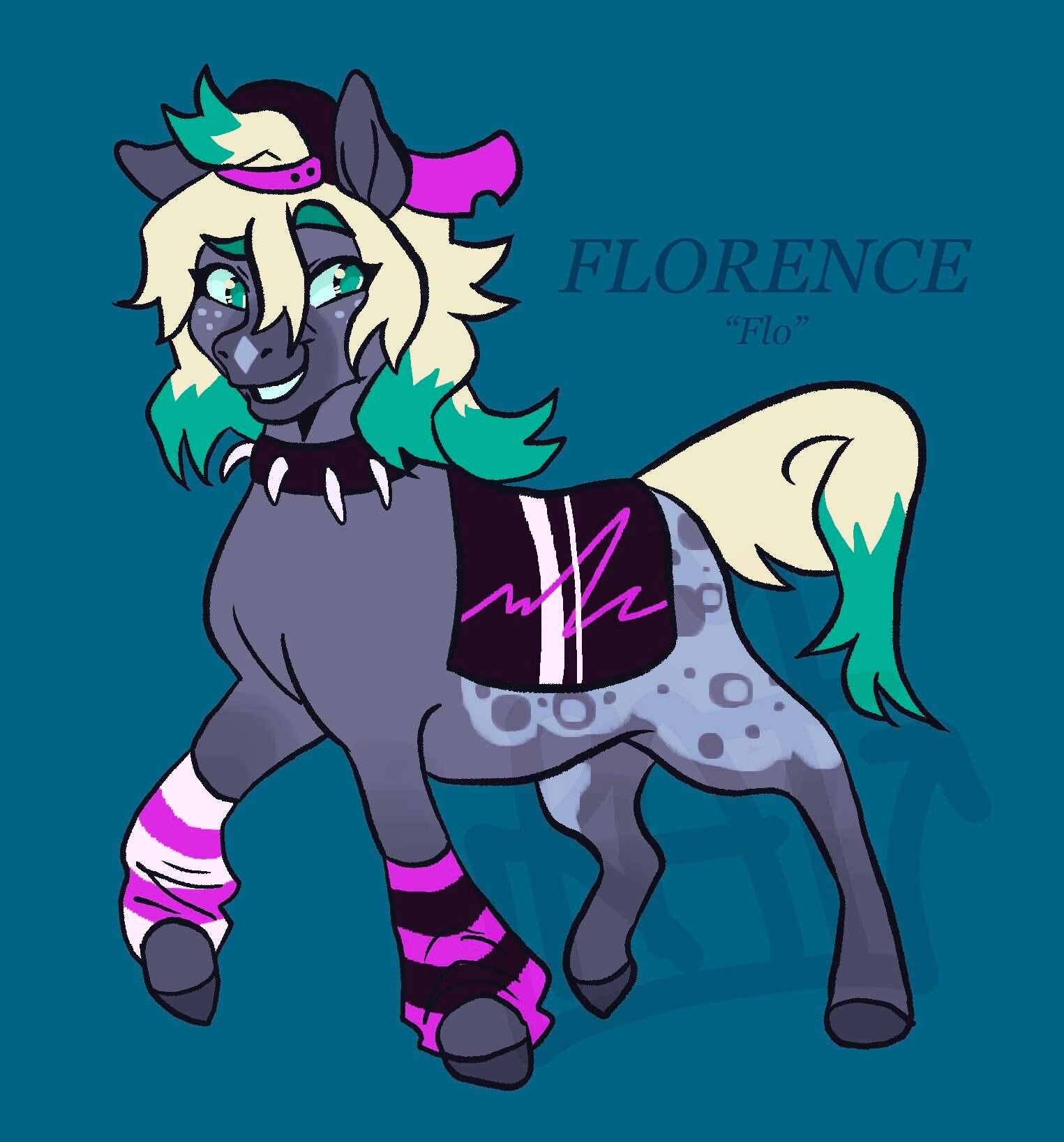 #3405750 - safe, artist:__rat__king__, oc, oc only, oc:florence, horse ...